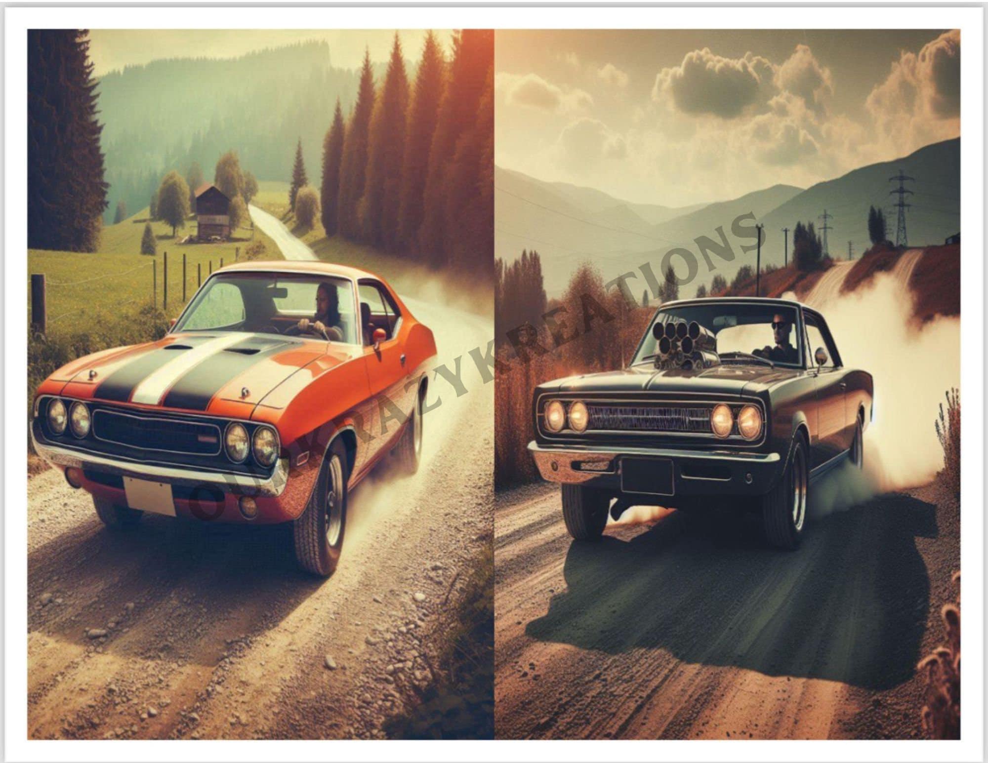 Muscle Car Junk Journal Kit, Vintage Muscle Car Junk Journal Kit - Etsy