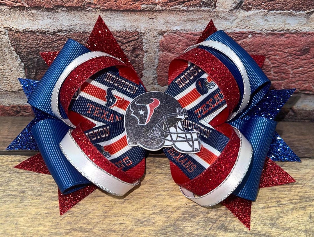 NEW!!! Handmade Houston Texans Hair Bow - Etsy