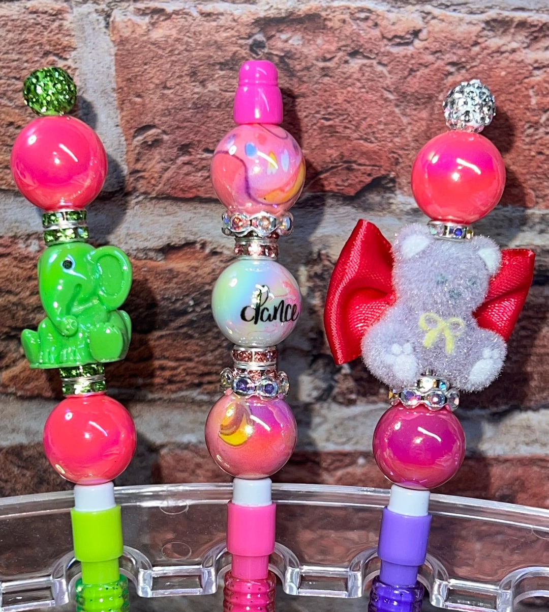 KIDS BEADED PENCILS!!! Set of 3 - Especially Made for Kids!! Beaded Diy ...