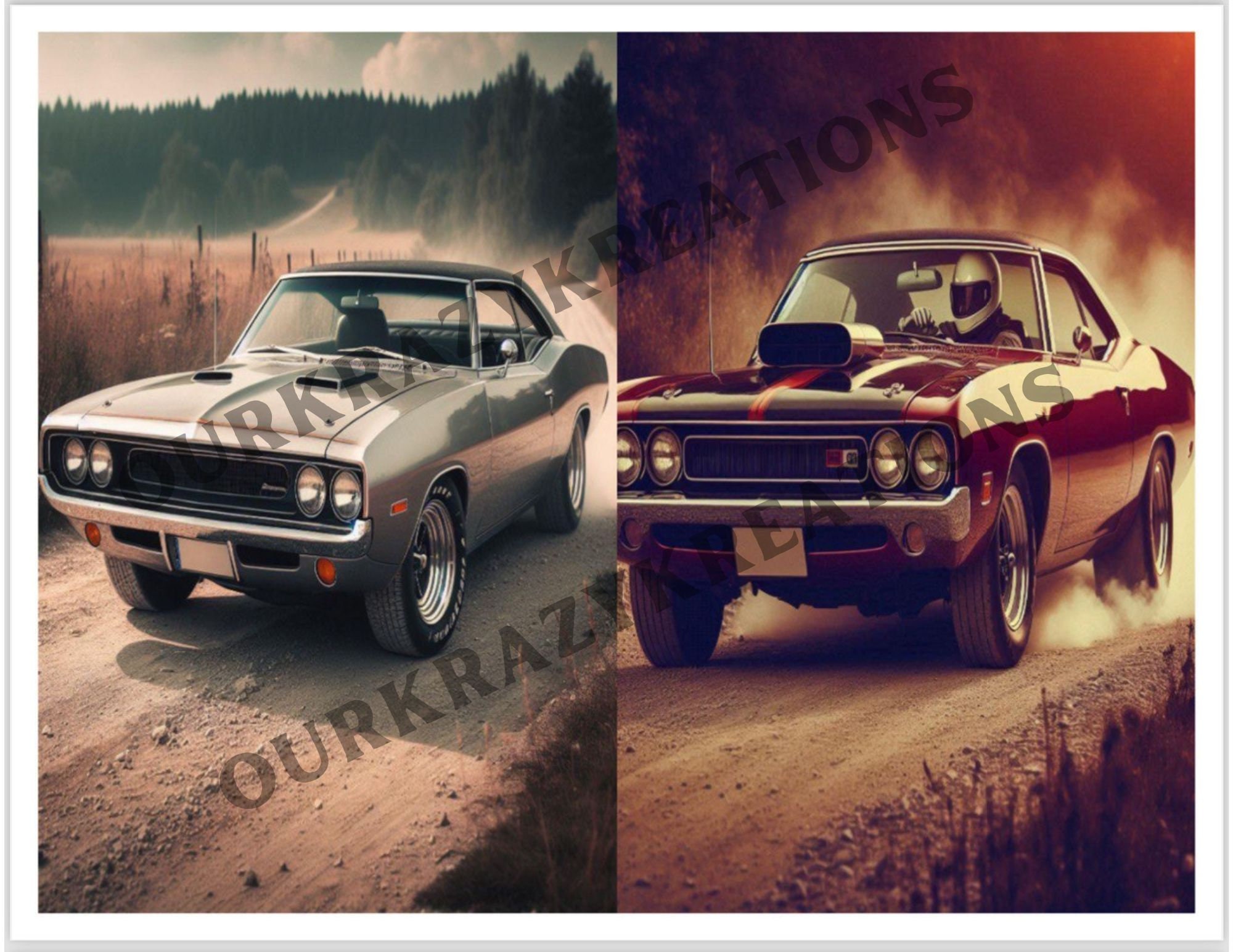 Muscle Car Junk Journal Kit, Vintage Muscle Car Junk Journal Kit - Etsy