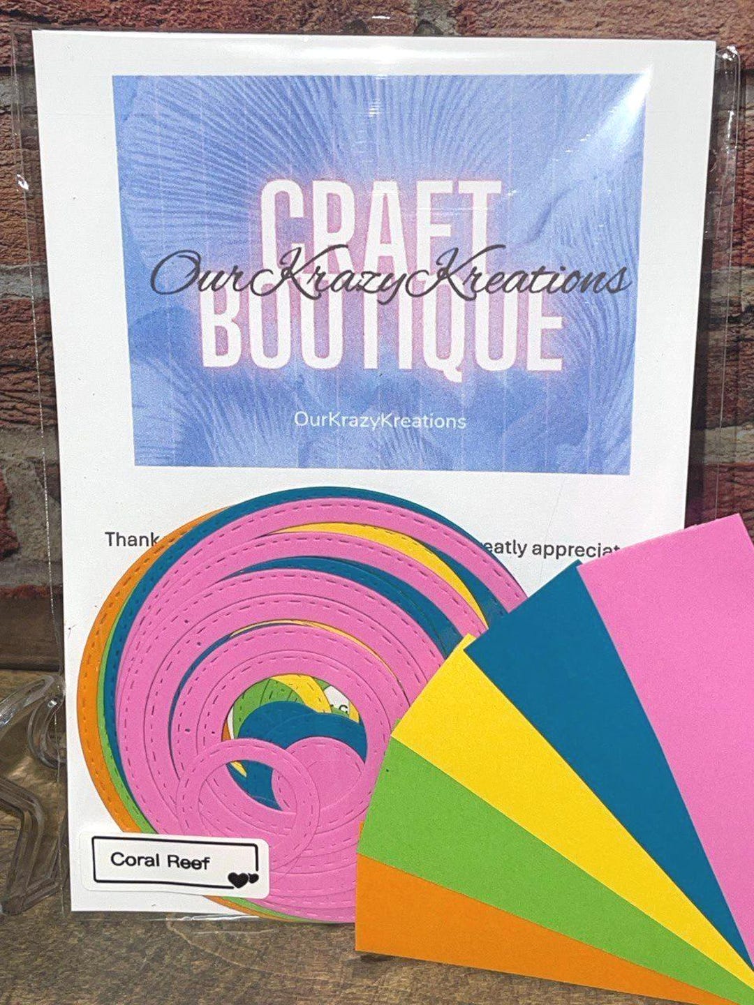 NEW!!! 40 CORAL REEF Precut Die Cut Circle Frames - Made From 65lb ...