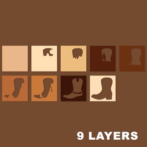 3D Cowboy Boots Shadow Box Layered SVG File for Paper Cutting, 3d ...