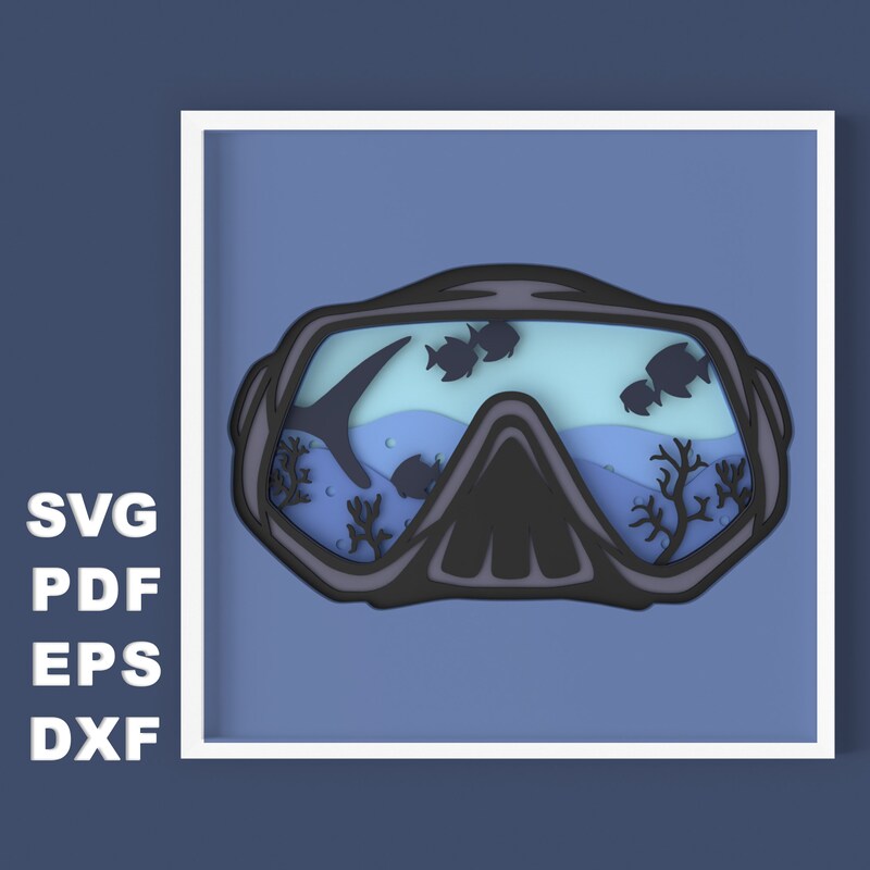 Scuba Mask Svg - Etsy