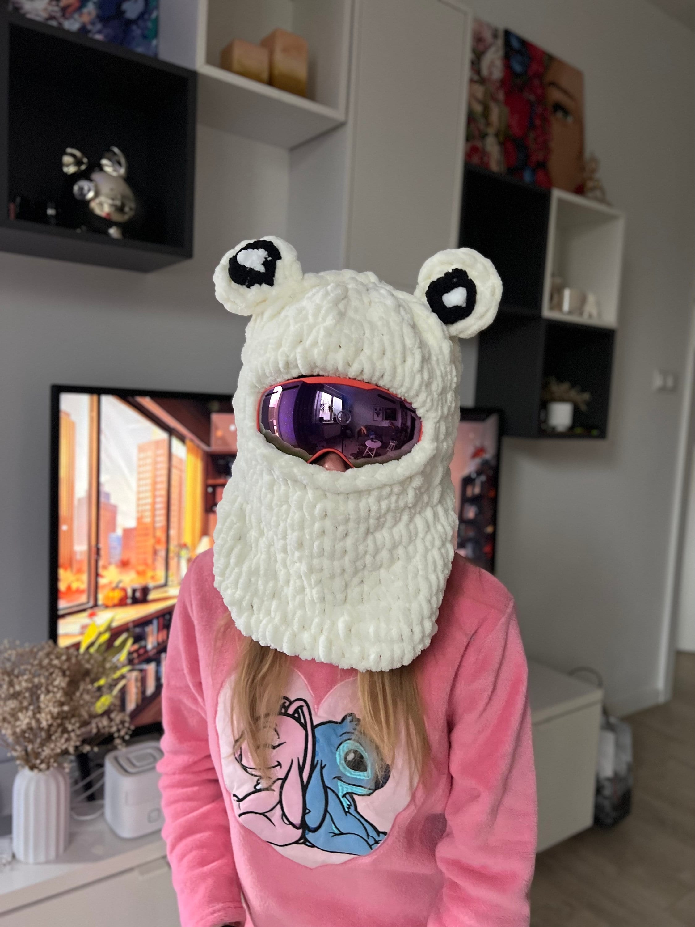 Balaclava Milky Frog, Ski Helmet, Balaclava Helmet, Balaclava Mask ...