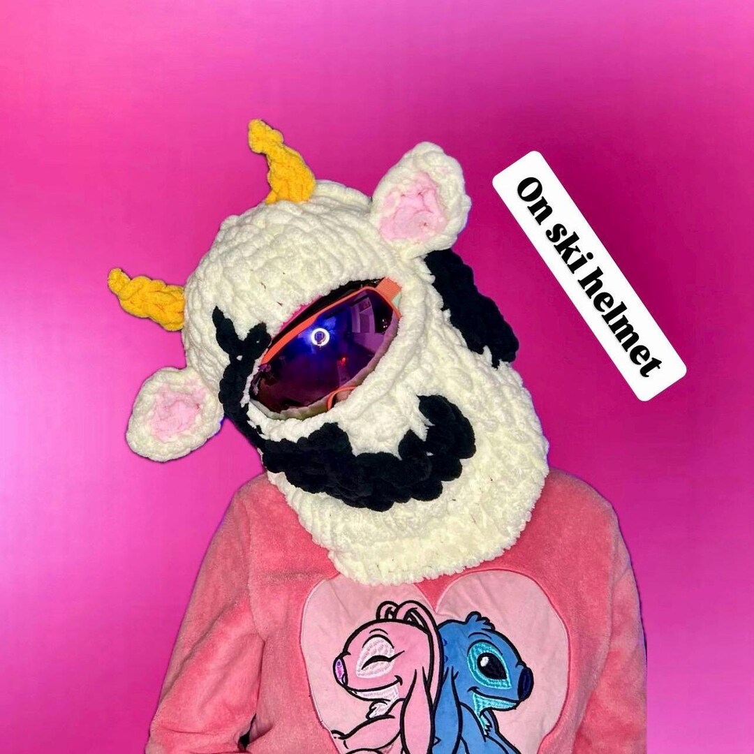 Balaclava Cow, Ski Helmet, Balaclava Helmet, Balaclava Mask,balaclava ...