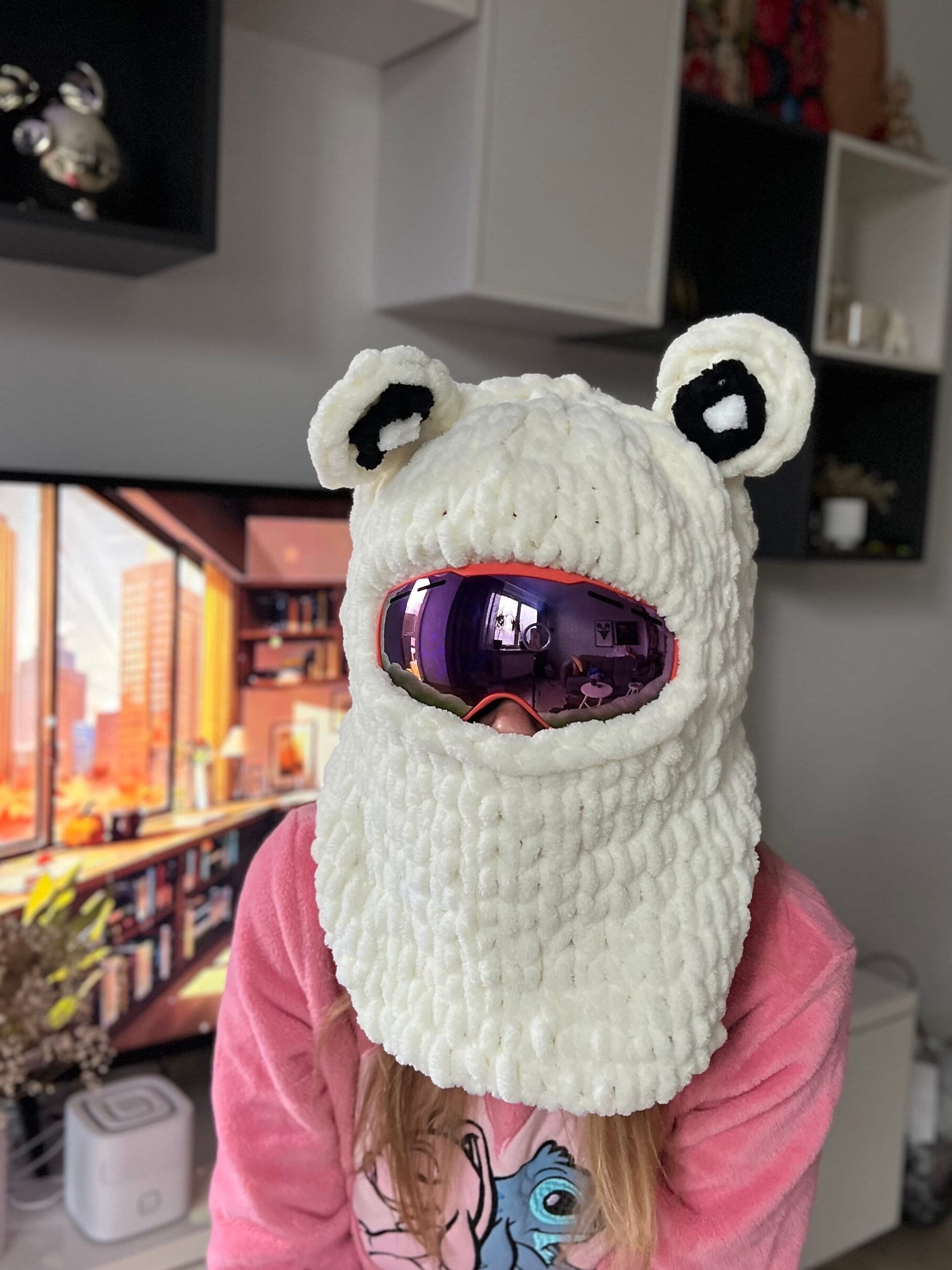 Balaclava Milky Frog, Ski Helmet, Balaclava Helmet, Balaclava Mask ...