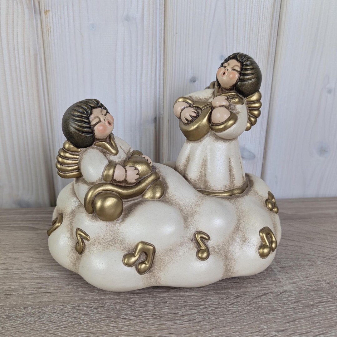 Vintage Thun Carillon Angeli, Angel Music Box, Italian Ceramic, Singing ...