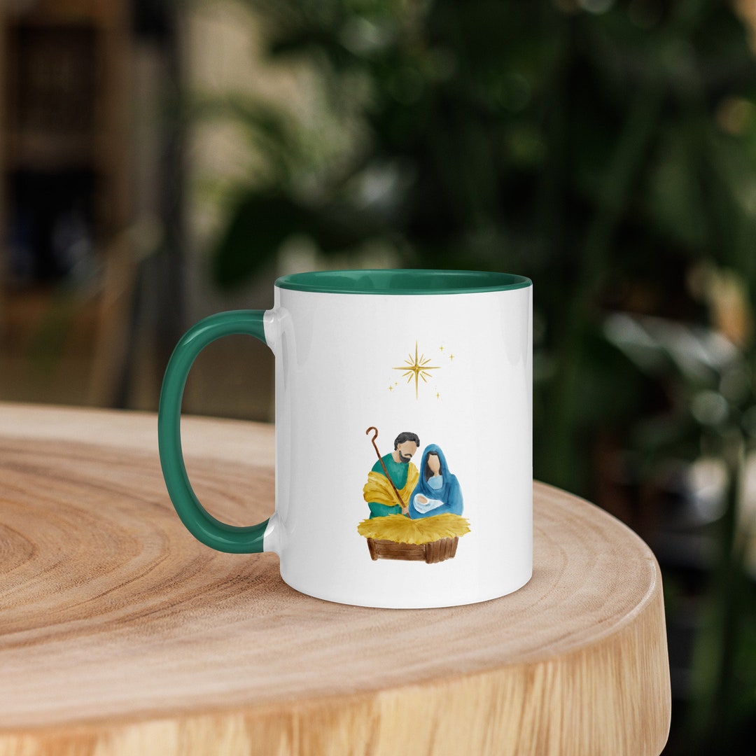 Cute Nativity Scene Christmas Holiday Coffee Mug - Etsy