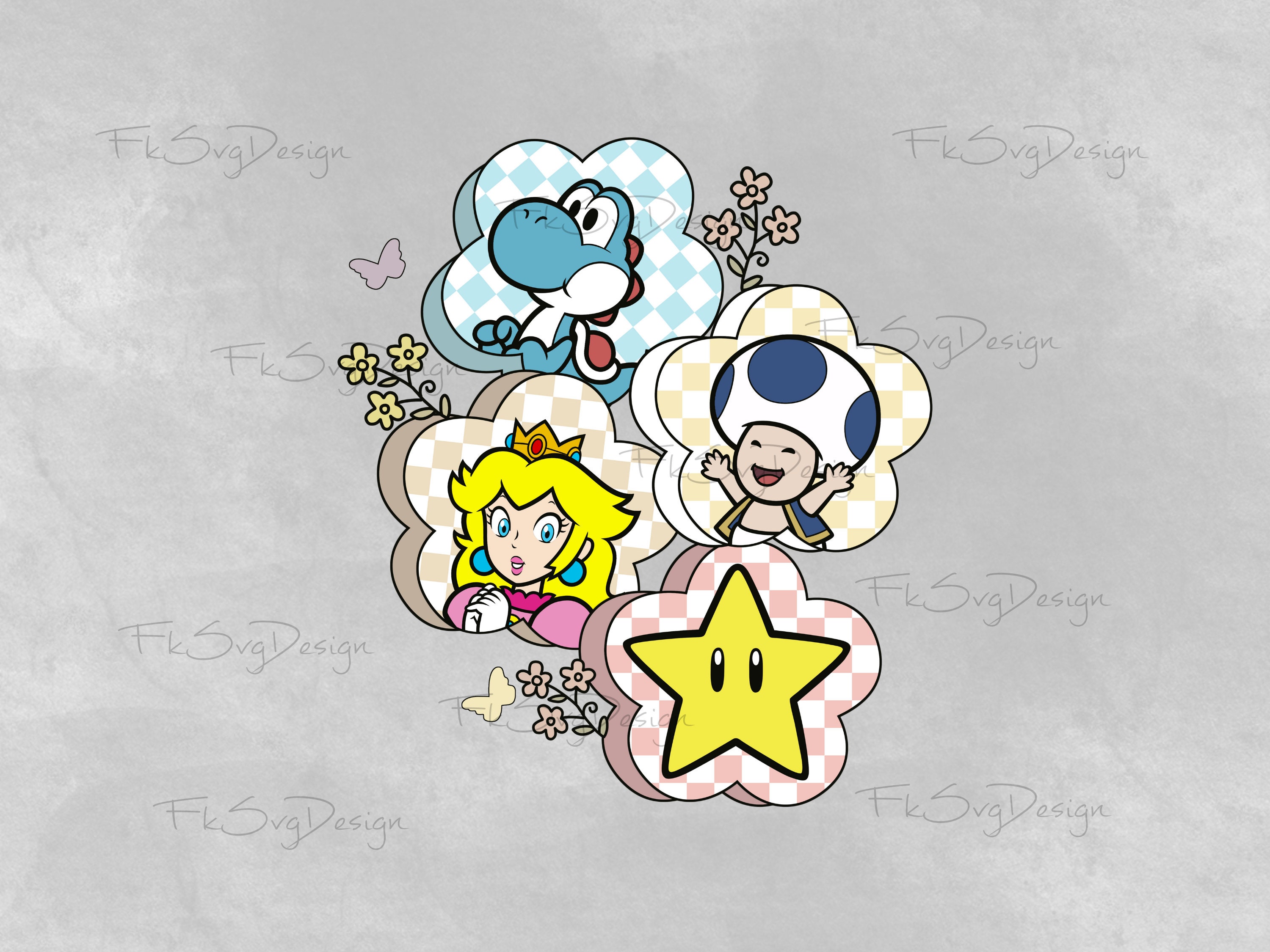 Super Mario Svg Bundle for Cricut Princess Peach Svg Mario - Etsy UK