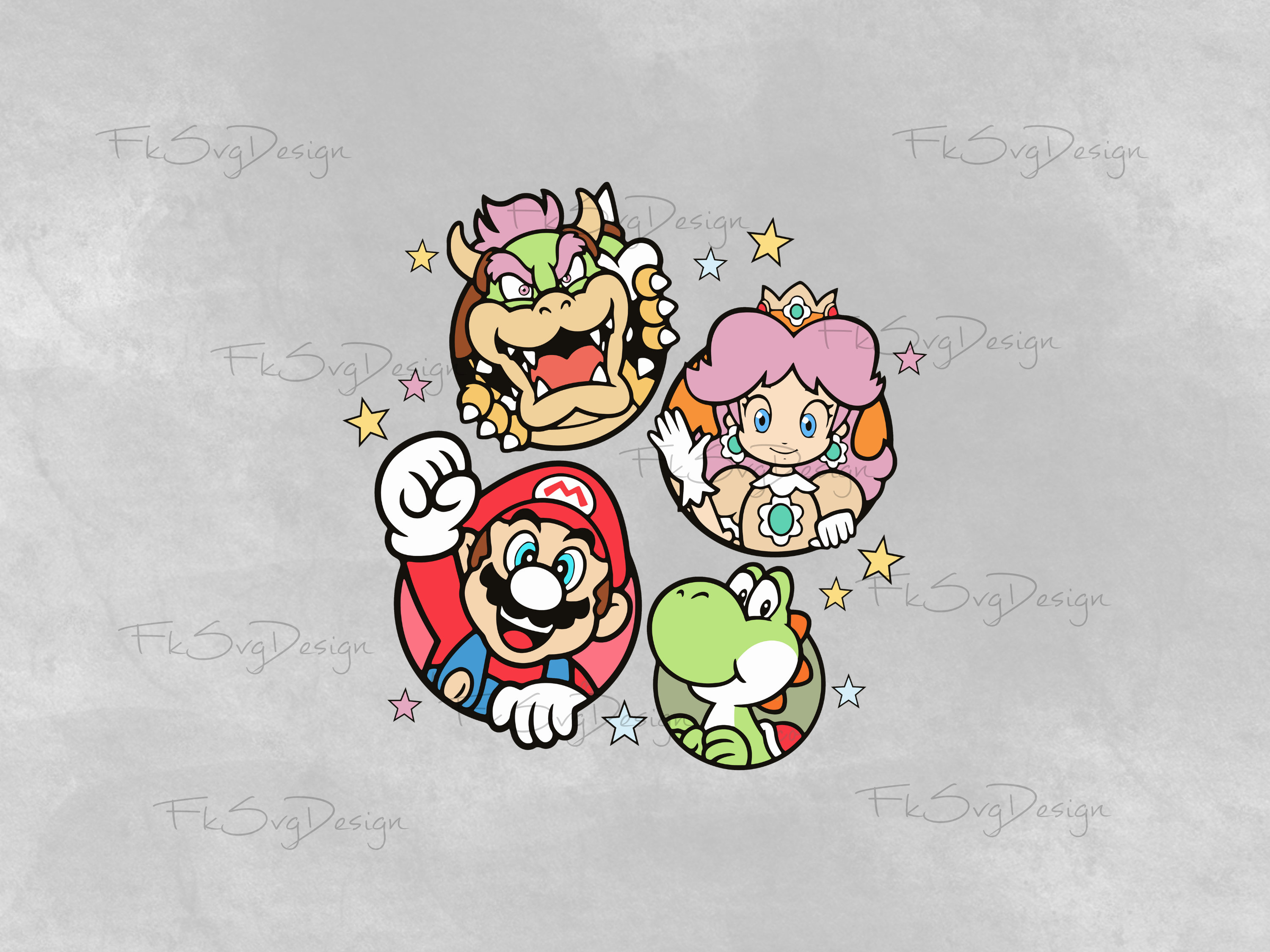 Super Mario Svg Bundle for Cricut Princess Peach Svg Mario - Etsy UK
