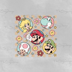 Super Mario Svg Bundle for Cricut Princess Peach Svg Mario - Etsy UK