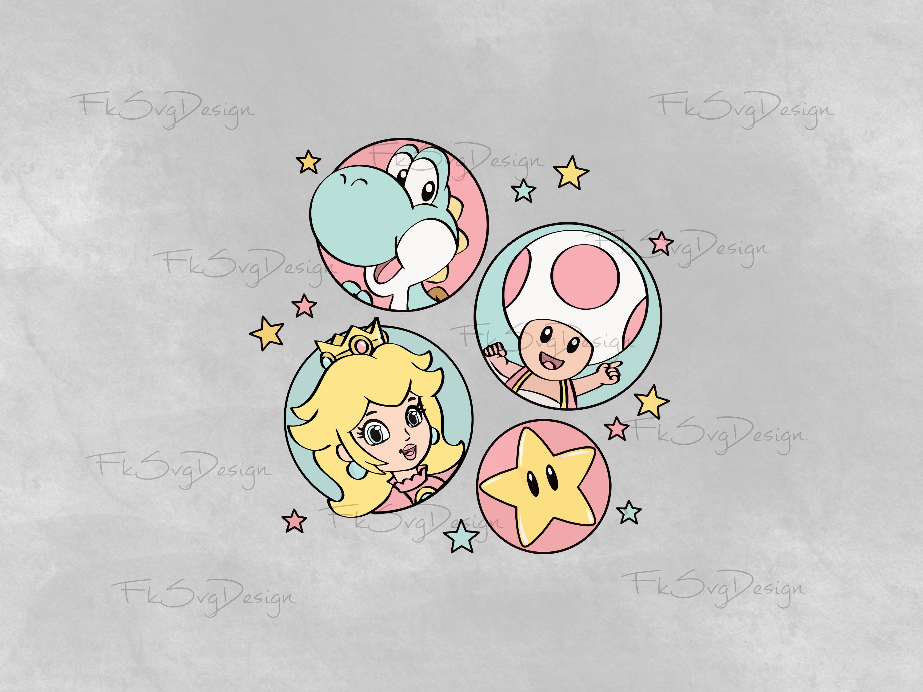 Super Mario Svg Bundle for Cricut Princess Peach Svg Mario - Etsy UK