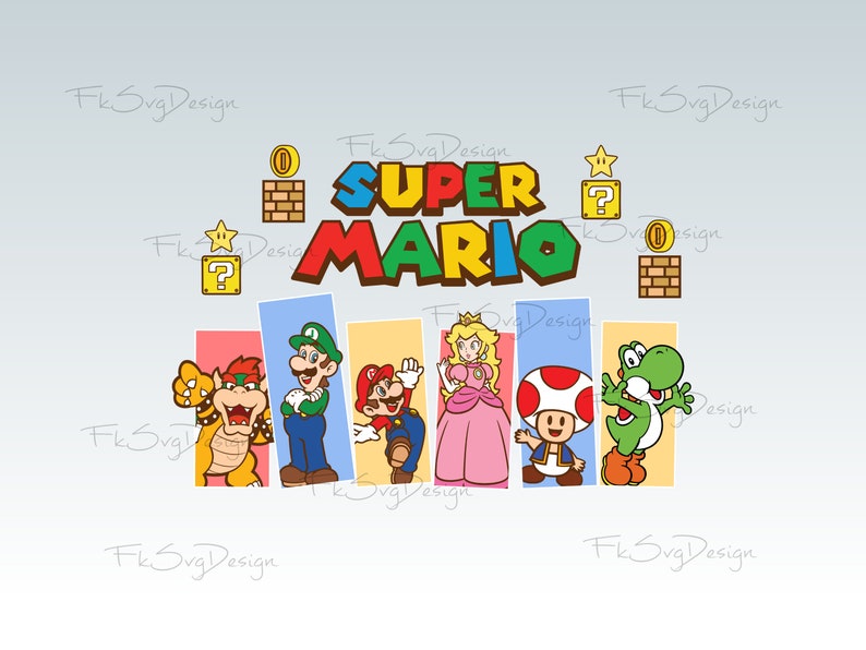 62 Design Mega Bundle Mario, Super Mario Png Bundle, Super Mario Bros ...