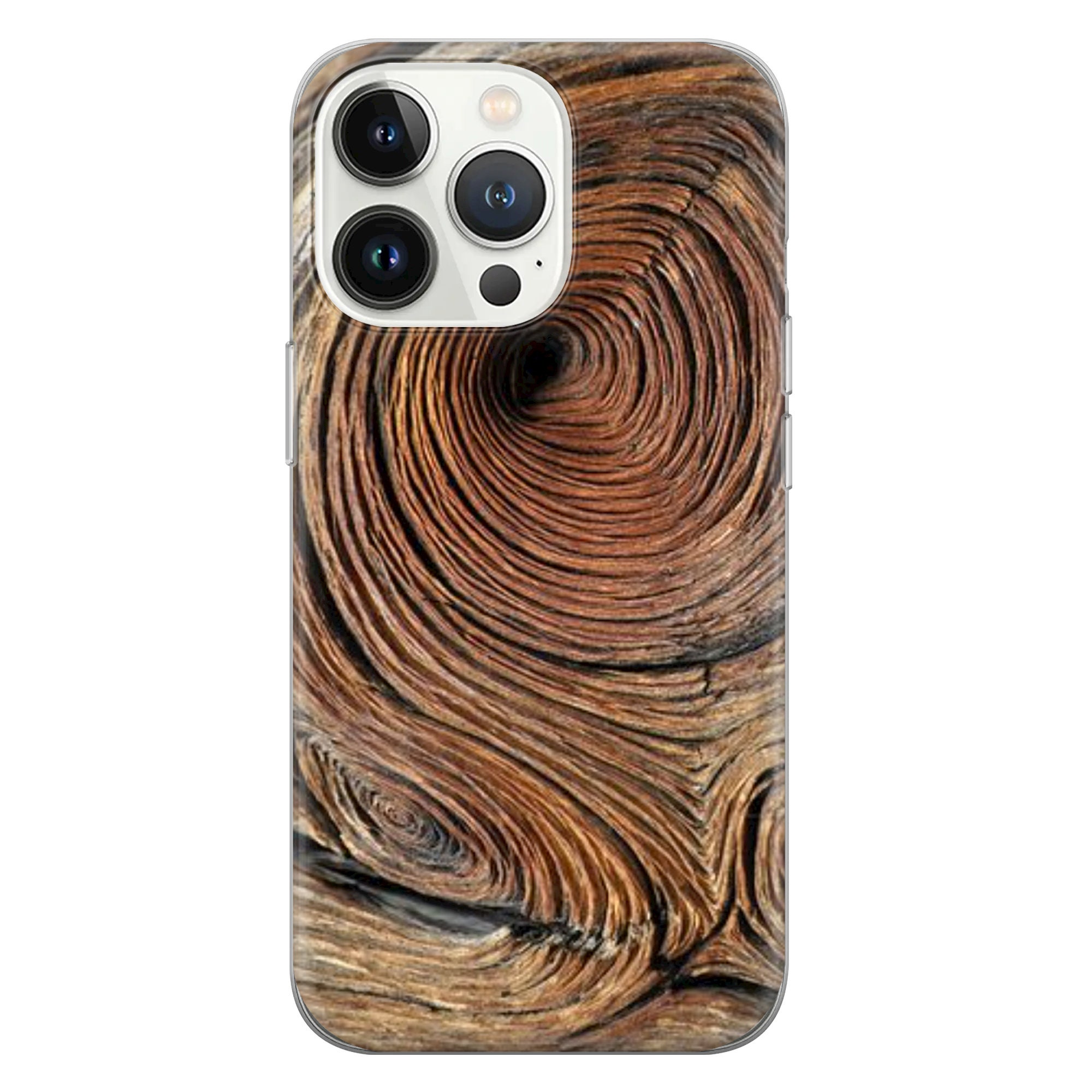 Biodegradable Modern Wood Texture Phone Case Natural Cover for iPhone ...