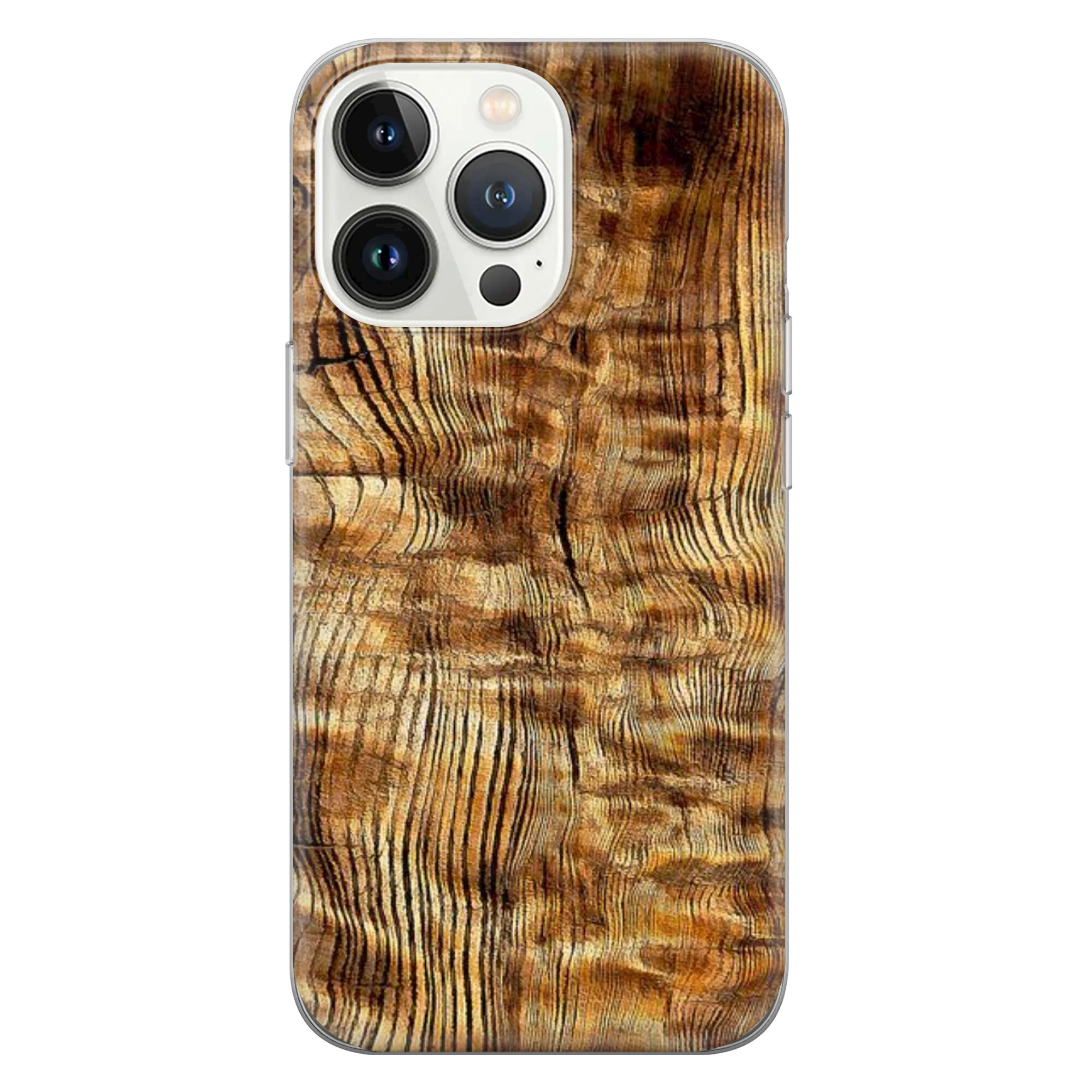 Biodegradable Modern Wood Texture Phone Case Natural Cover for iPhone ...