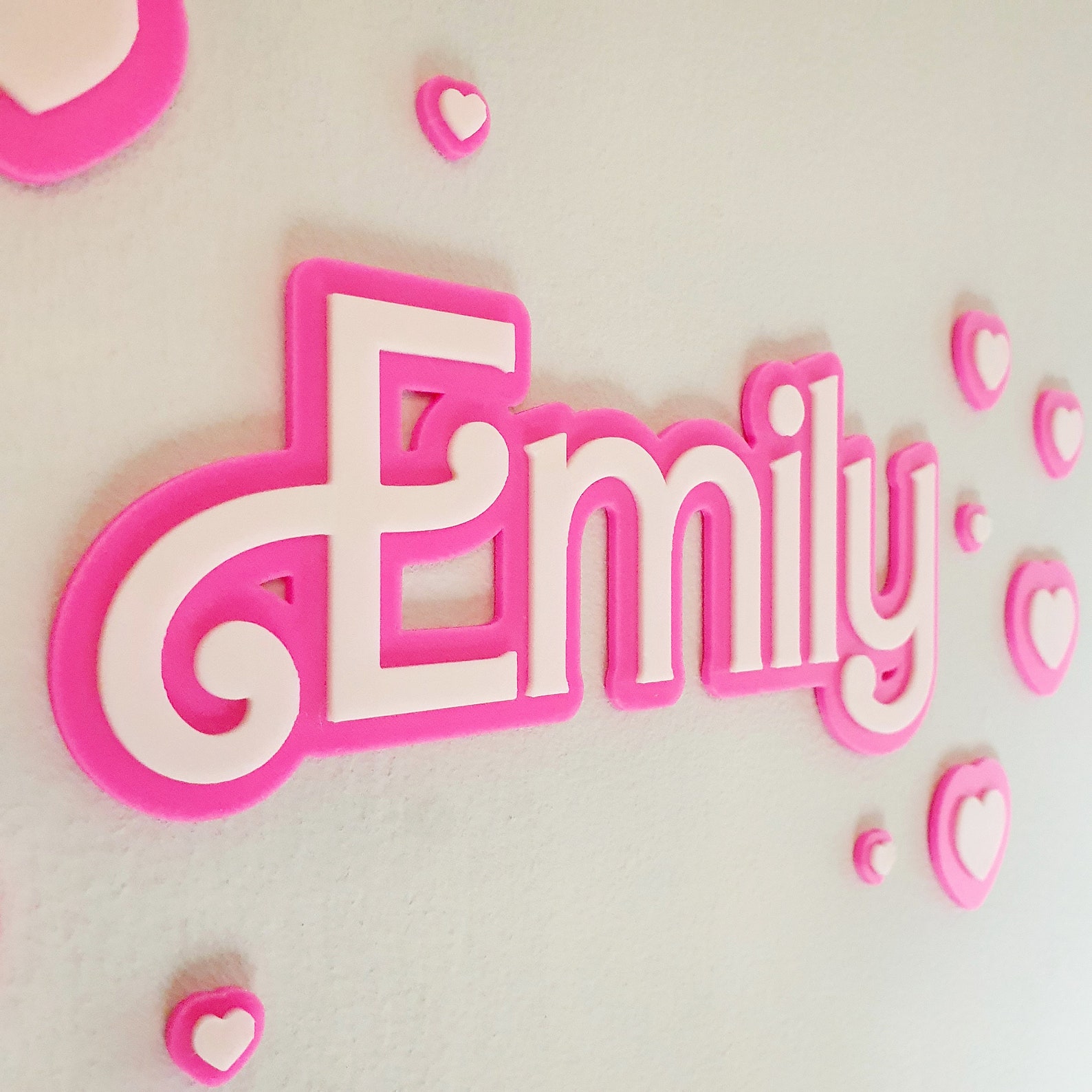 Personalised Bedroom Sign, Room Sign, Door Sign, Pink Doll, Custom Name ...