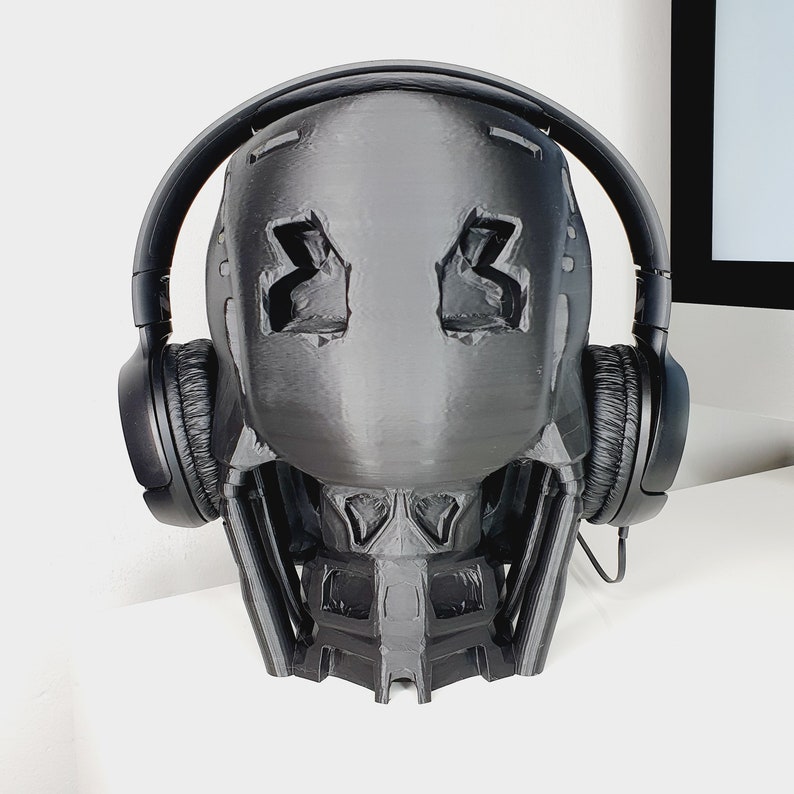 Terminator Headphone Stand Gaming Headphone Holder T-800 Gaming Setup ...