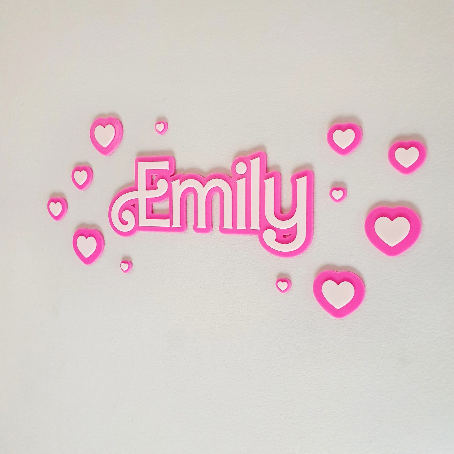 Personalised Bedroom Sign, Room Sign, Door Sign, Pink Doll, Custom Name ...
