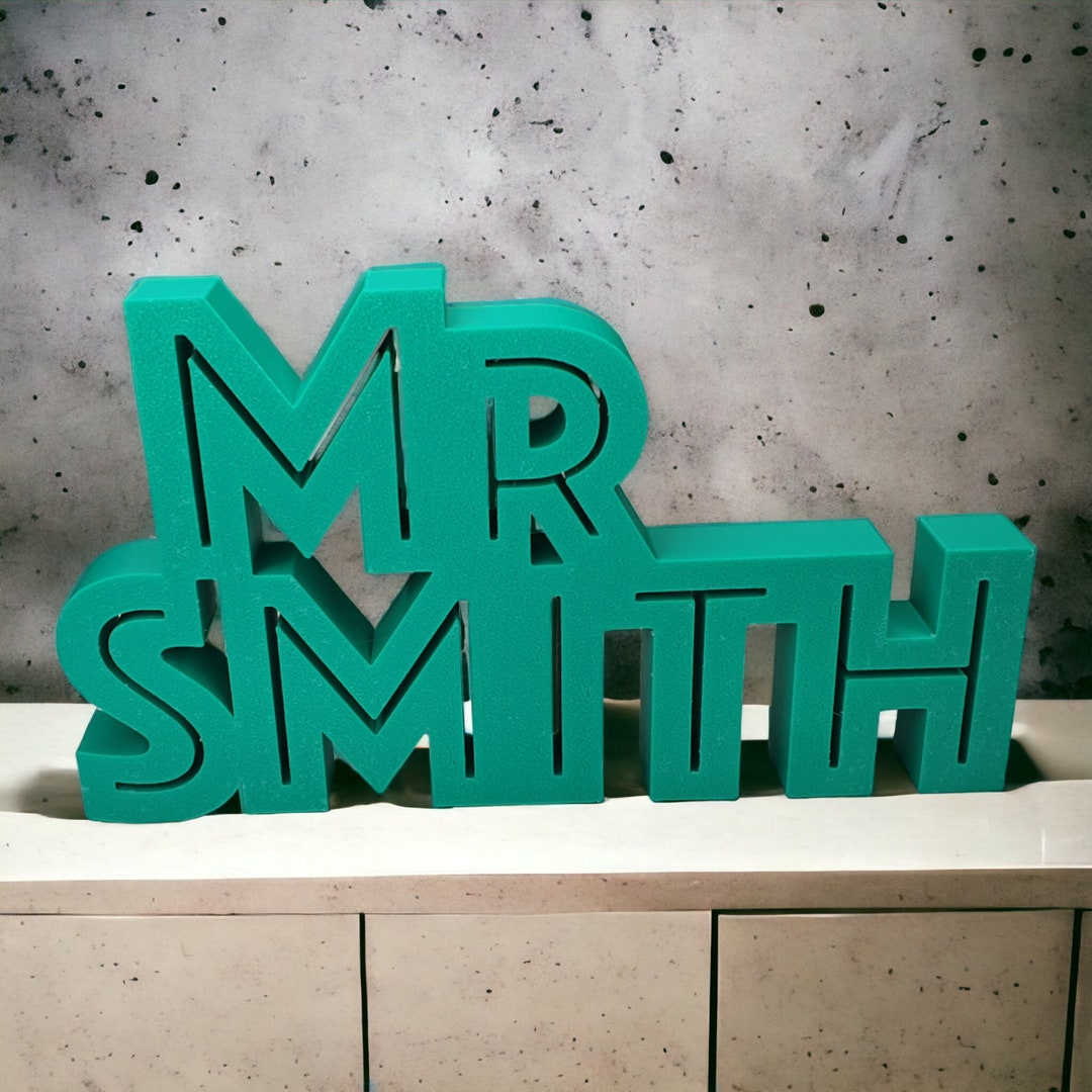 Personalised Desk Name, Teachers Gift, Professional Name Stand, Custom ...