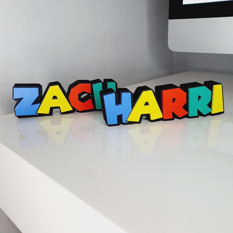 Custom Gaming Name Plate, Wall Hanging Name, Custom Name Plate, Desk ...