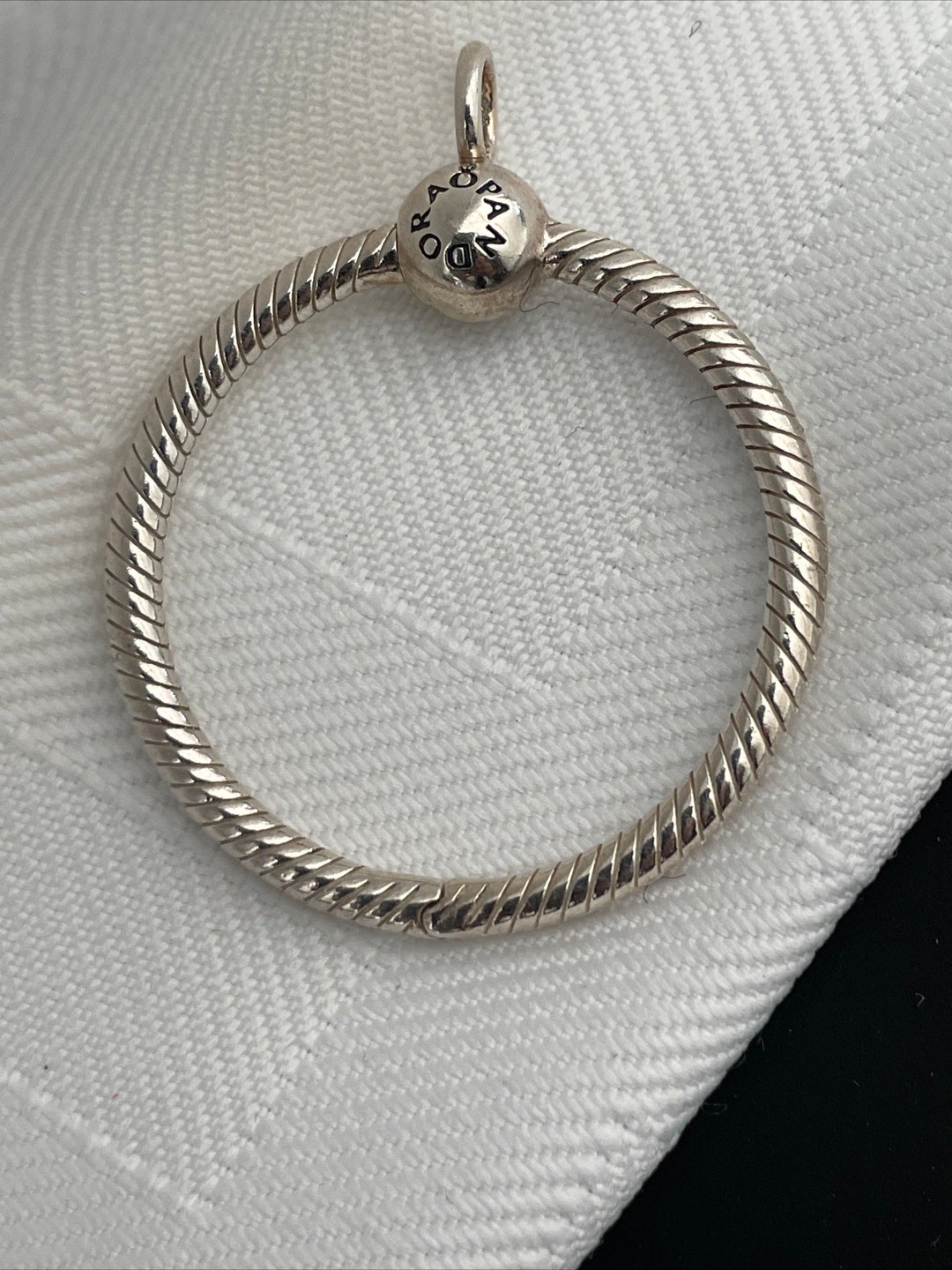 Pandora ALE Moments 925 Sterling Silver Snake Small O Pendant 398296 - Etsy