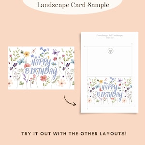 Greeting Card Templates, Drag and Drop Canva Editable Template ...