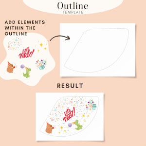 Editable Party Hat Cone Template for Canva (digital Download) - Etsy