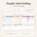 Simple Habit Tracker Spreadsheet for Google Sheets, Daily Habits ...