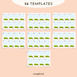 Printable Playing Card Template: DIY Sublimation Poker Cards (canva ...