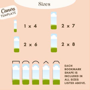 Editable Bookmark Templates, DIY Printable Bookmarks (digital Download ...