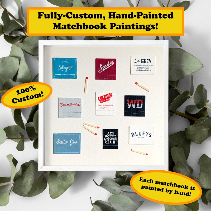 Custom Matchbooks - Etsy