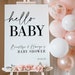 Hello Baby Minimalistic Baby Shower Welcome Sign Gender Neutral Shower ...