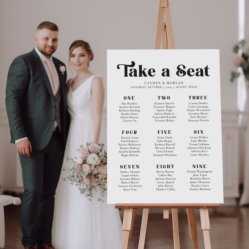 Seating Sign - Etsy