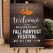 Fall Event Welcome Sign, Harvest Festival Entrance Sign, Fall Church ...