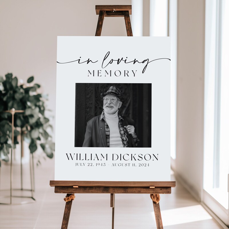 Memorial Photo Sign - Etsy