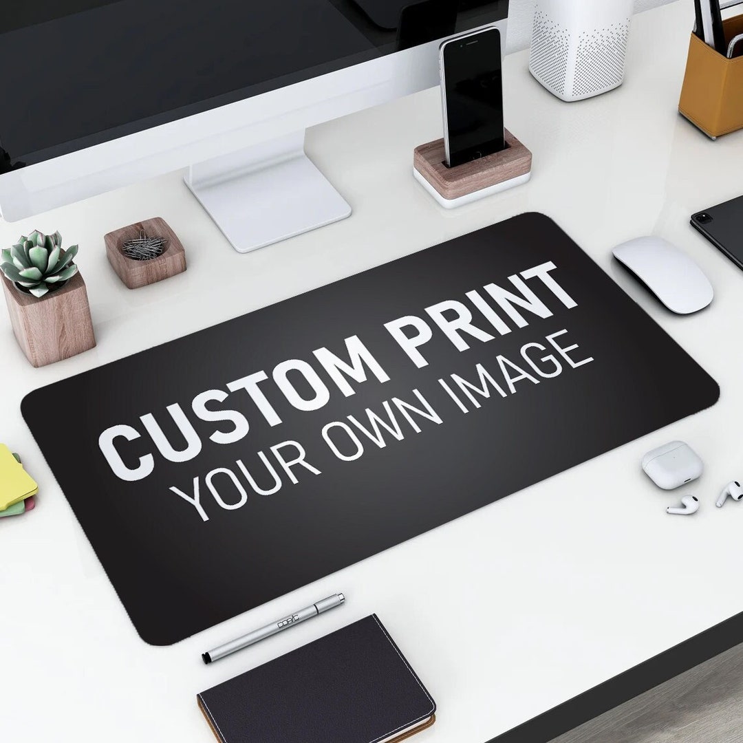 Custom Large Desk Mat or Mouse Pad Collage - Print Your Own Photo Desk ...