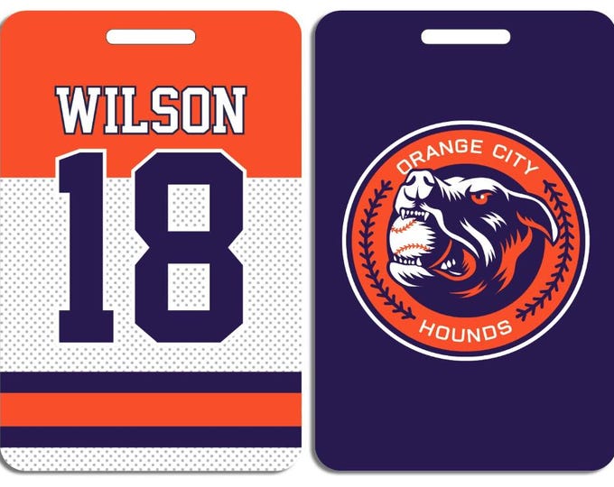 Customized Sport Bag Tag for Teams - Single Sided or Double Sided - 4 ...