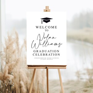 Custom Welcome to the Graduation Celebration Sign, High School/college ...