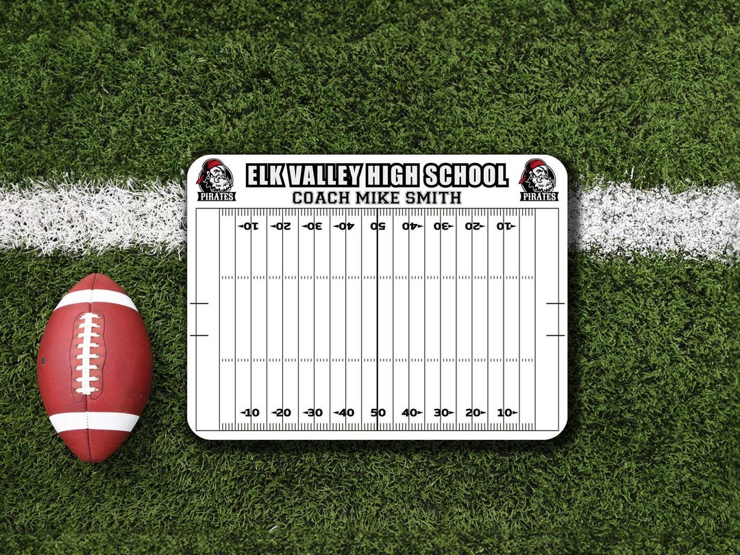 Custom Football Field Playboard, Coaching Whiteboard With Logo, Dry ...