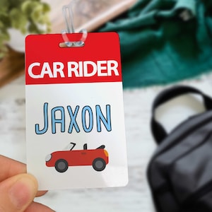 Custom Kids Backpack Tag: School Transportation ID - Etsy