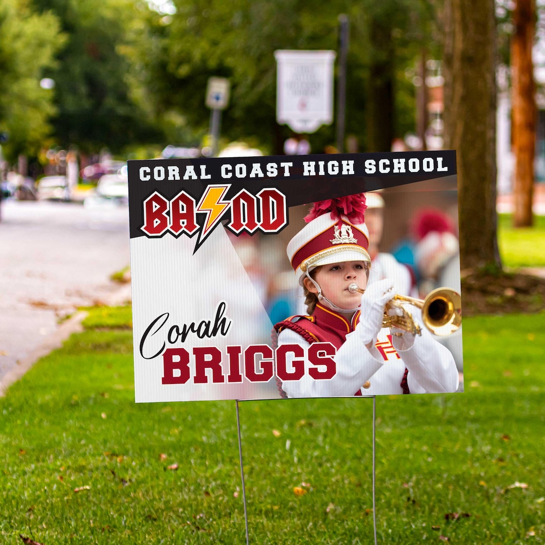 Marching Band Yard Sign, Personalized for Any Sport or Activity, 24 ...