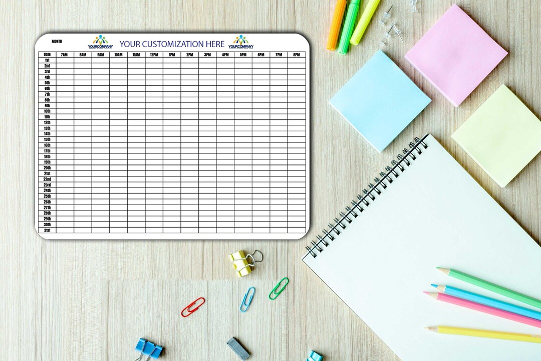 Dry Erase Cleaning Schedule Whiteboard for Businesses, Dry Erase ...