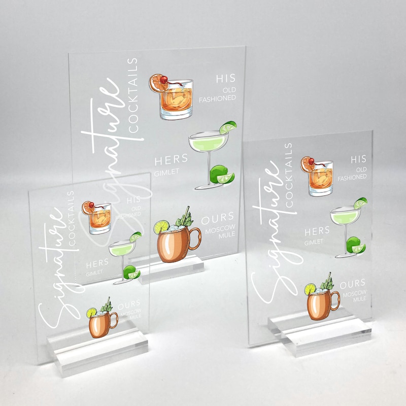 Acrylic Bar Sign - Etsy