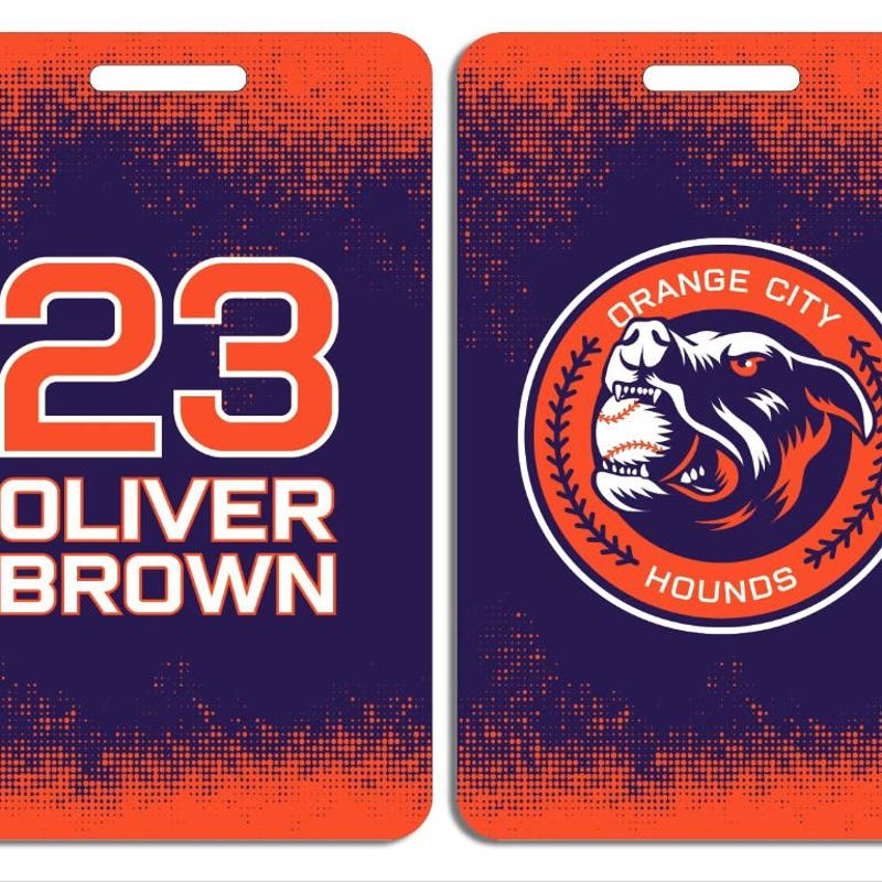 Custom Sport Team Bag Tag - Etsy