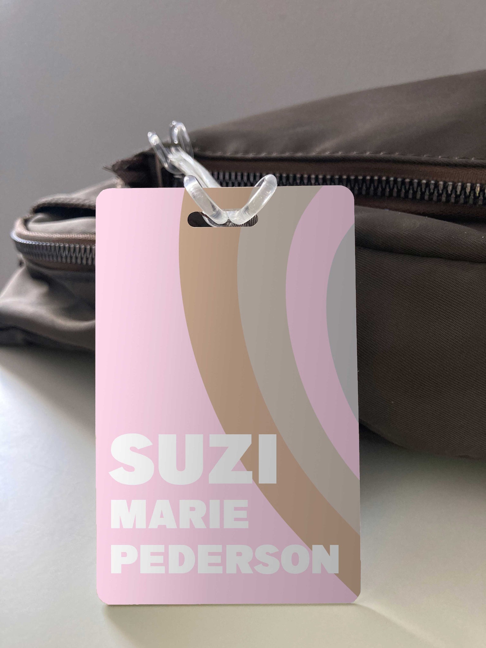 Personalized Plastic Bag Tag: School Backpack, Diaper Bag, Luggage (2 ...