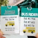 Custom Kids Backpack Tag: School Transportation ID - Etsy