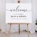 Wedding Welcome Sign, Minimalistic Wedding Reception Signs, Nuptial ...