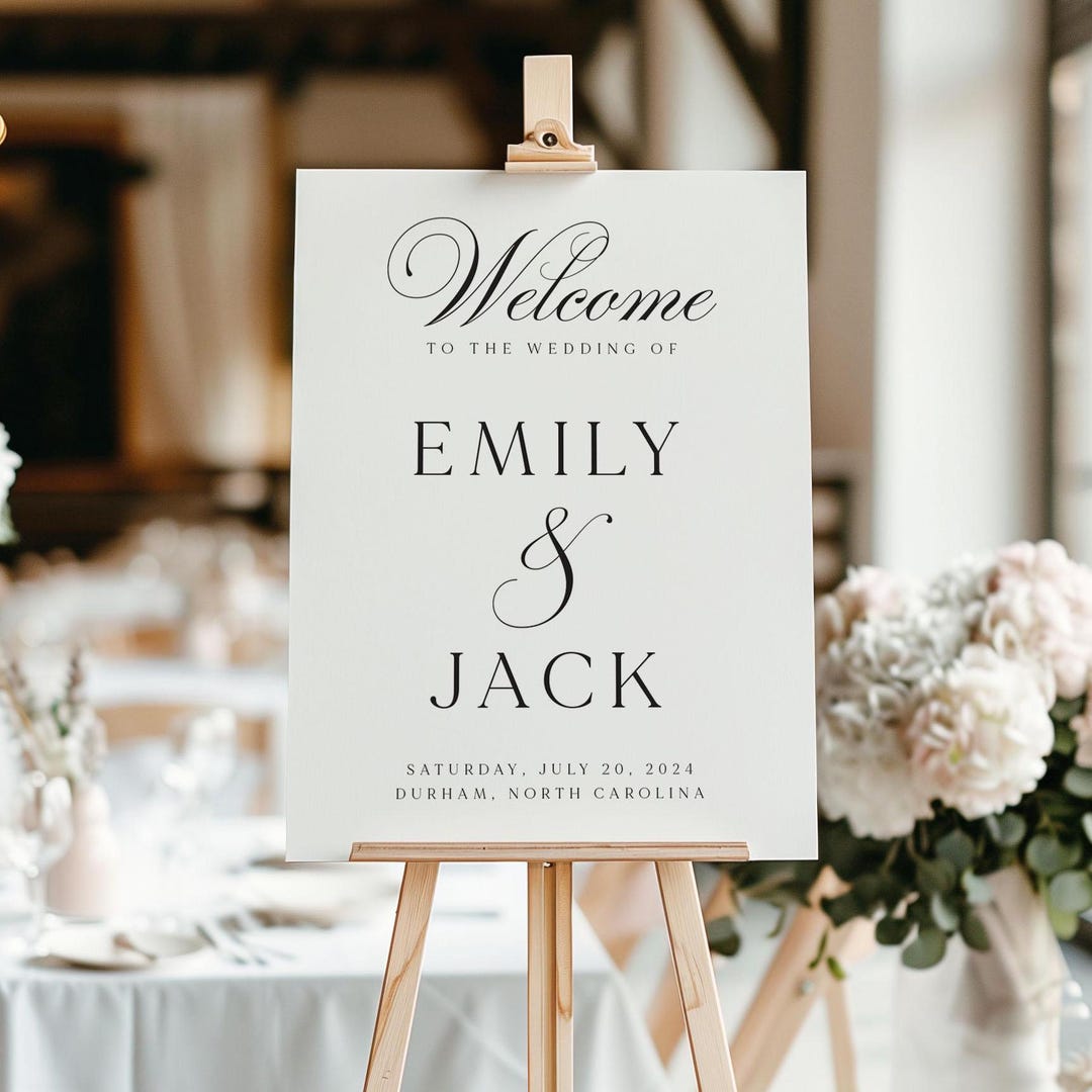 Welcome to the Wedding Sign, Wedding Engagement Welcome Signs, Nuptial ...