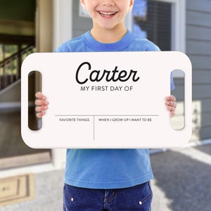 First/last Day of School Acrylic Sign With Handles, Reversible Back to ...