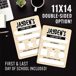 First Day of School Whiteboard With Personalized Name, Back-to-school ...